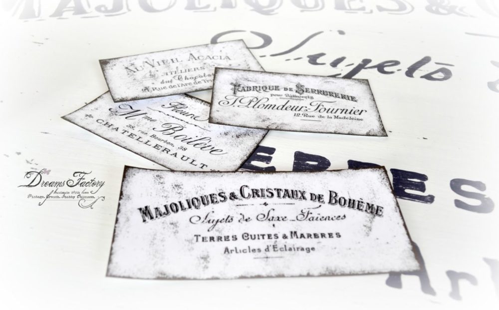 DIY French Ephemera Labels DIY French Ephemera Labels