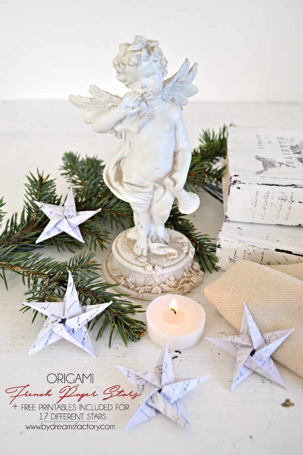 DIY {Origami} French Paper Stars & free printables
